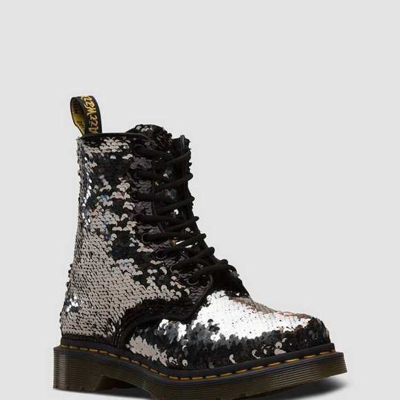 Dr. Martens | Shoes | Dr Martens 46 Pascal Reversible Flip Sequin Boots 6 | Poshmark